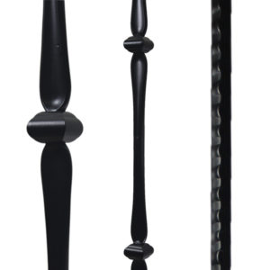 9/16" x 44" - Hammered or Smooth Spoon Metal Balusters | Scotia Stairs Ltd.
